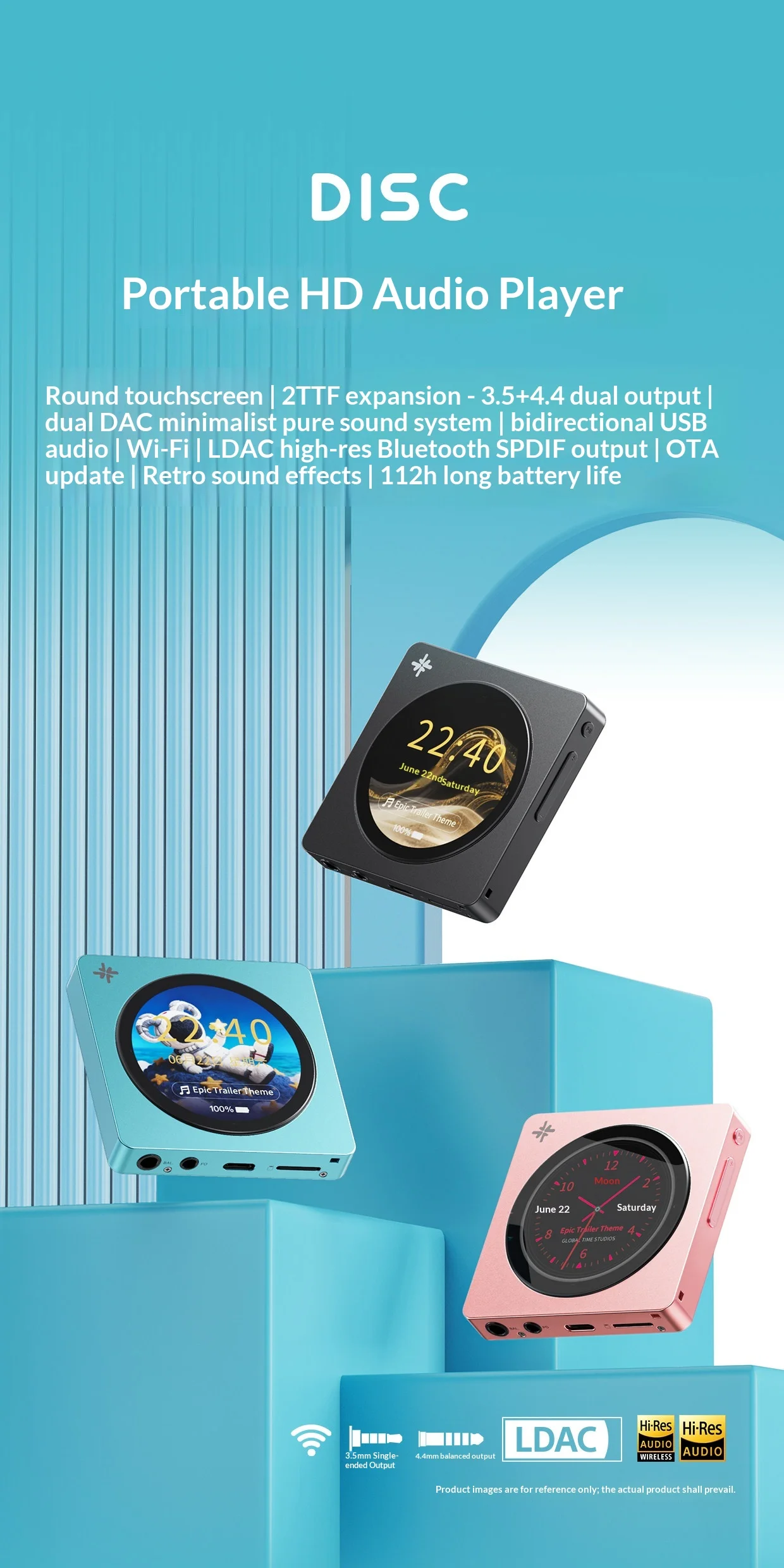 FiiO Snowsky DISC Hi-Res Player Bluetooth 5.4 LDAC