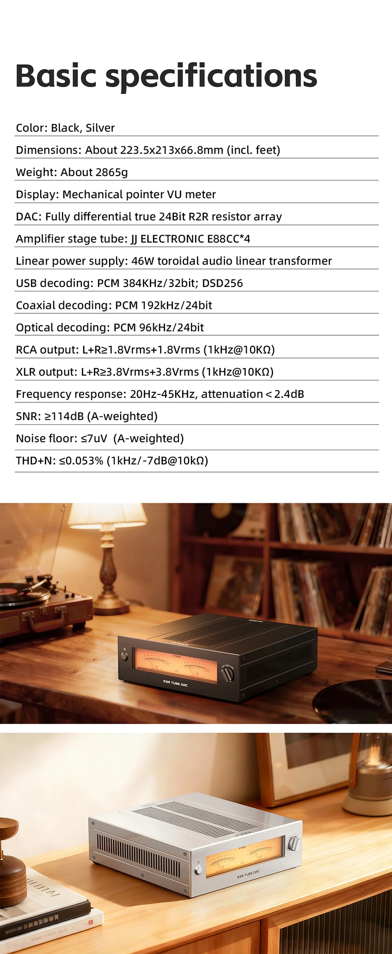 FiiO WARMER R2R Tube DAC/Amp – Fully Balanced 24-Bit R2R