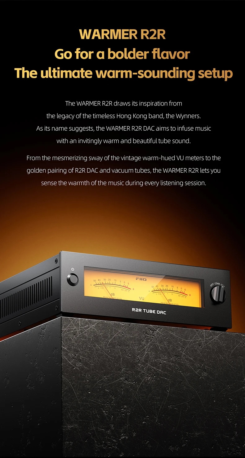 FiiO WARMER R2R Tube DAC/Amp – Fully Balanced 24-Bit R2R