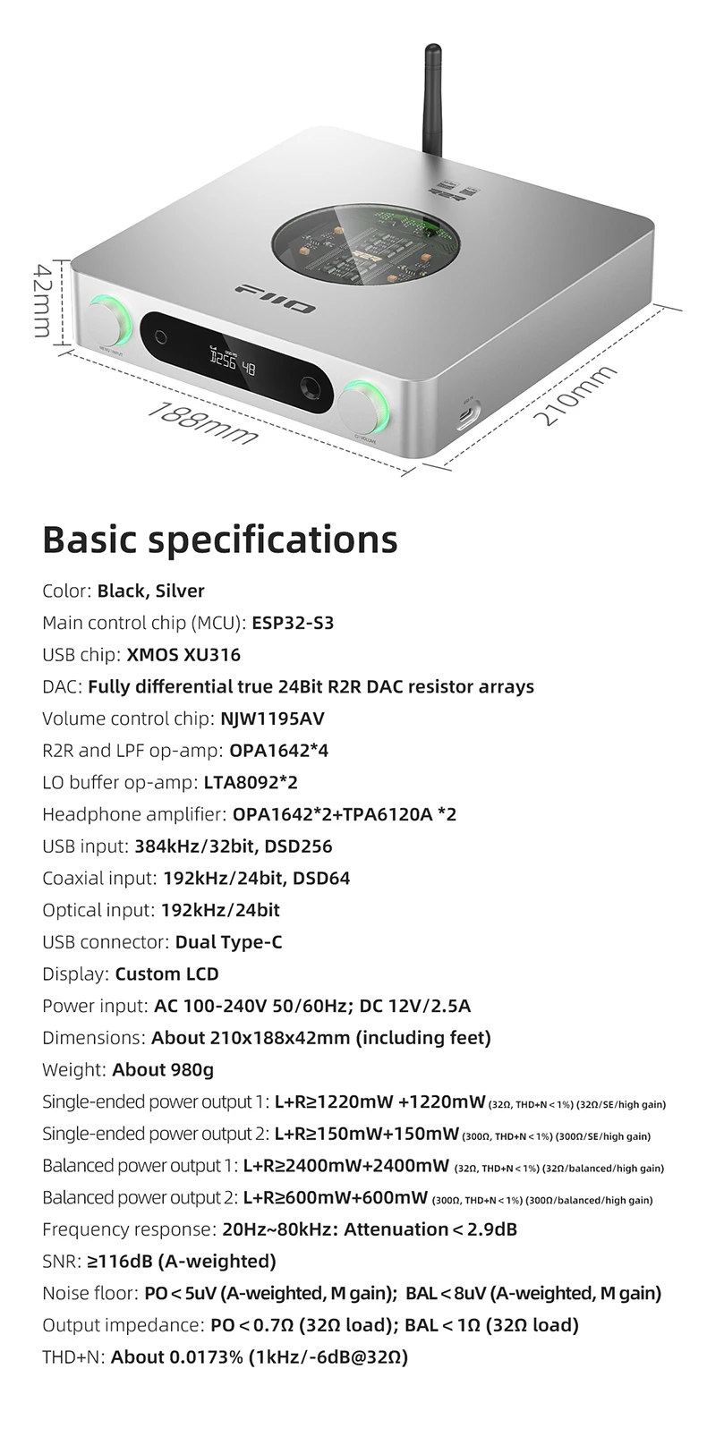 FiiO K13 R2R Desktop DAC & Headphone Amplifier | Fiio.eu