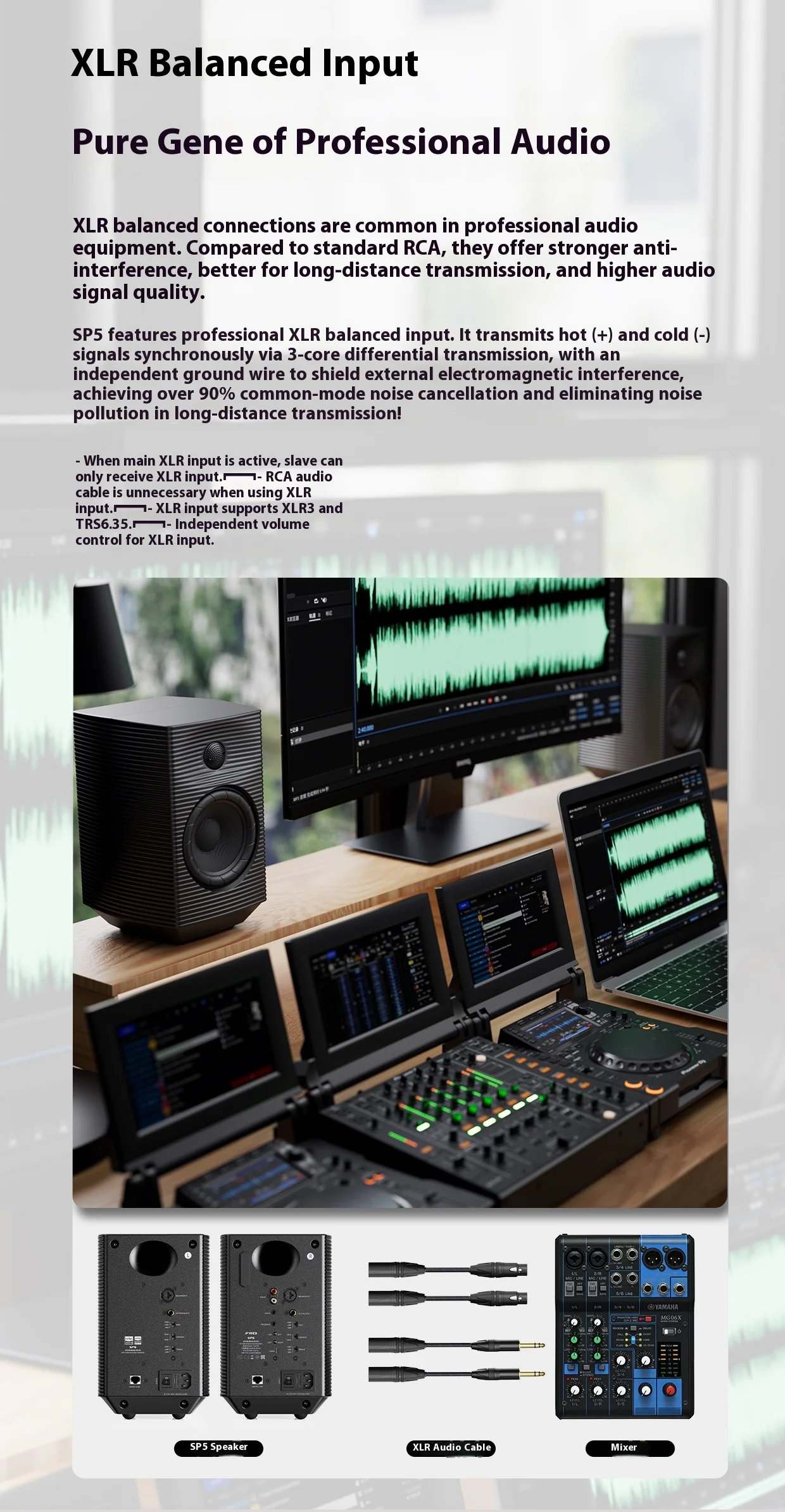 FiiO SP5 High-Fidelity Active Desktop Speakers