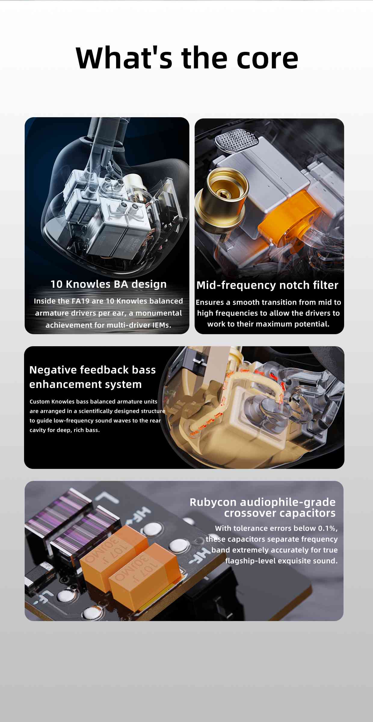 FiiO FA19 10 Knowles BA Driver IEMs