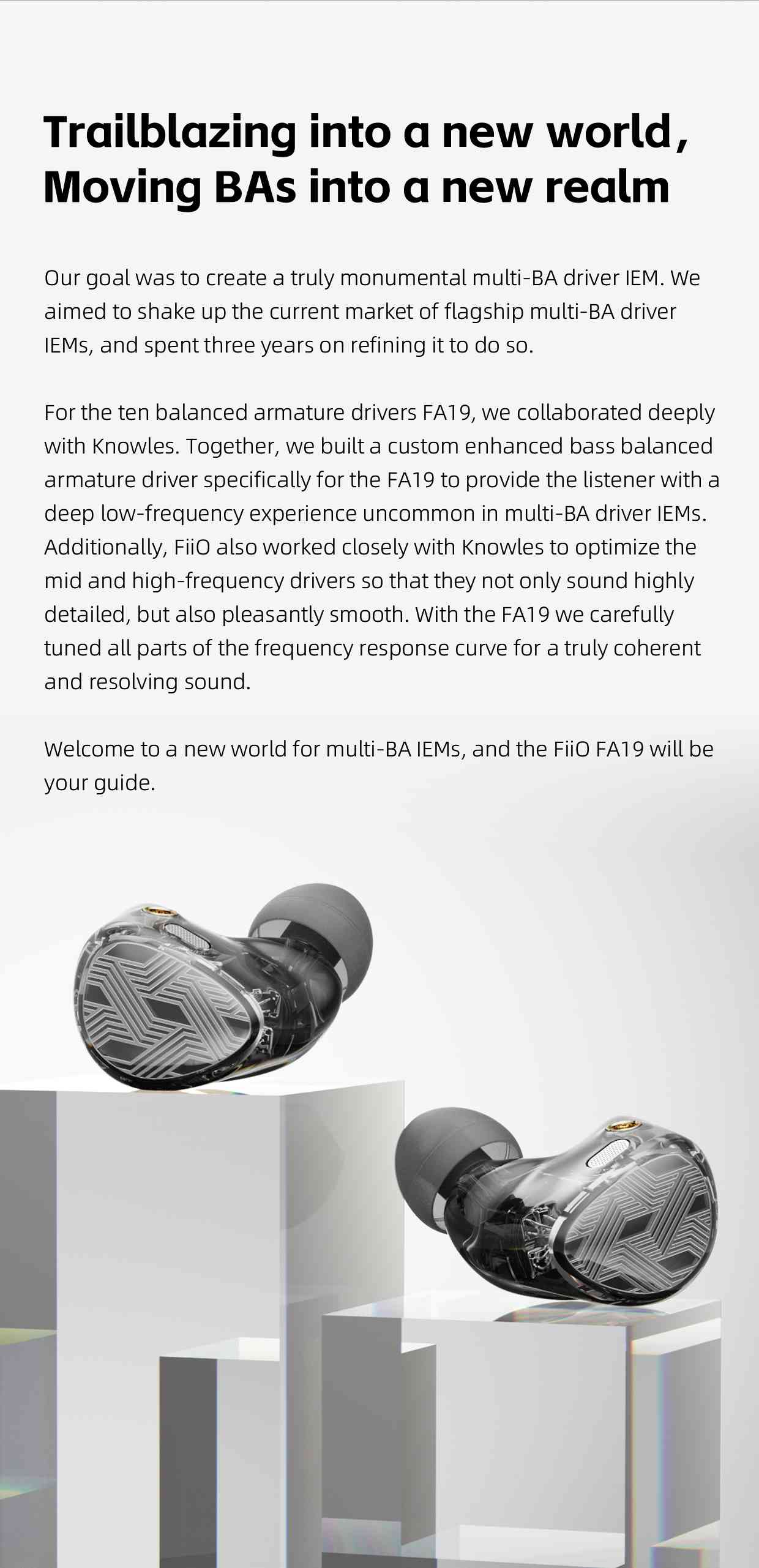 FiiO FA19 10 Knowles BA Driver IEMs