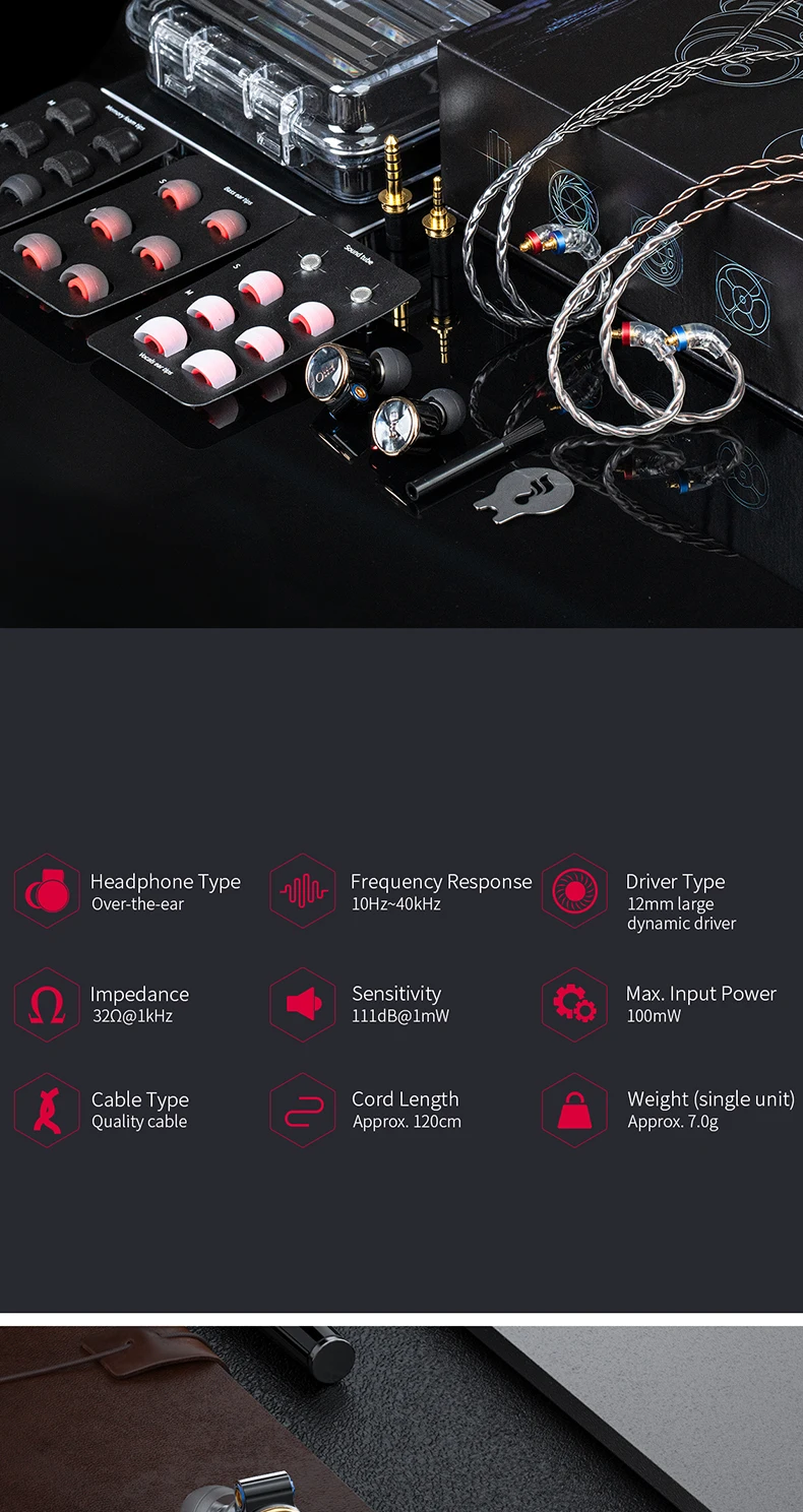 FiiO FD3 Pro 12mm DLC IEM | Silver Cable, 3 Plugs