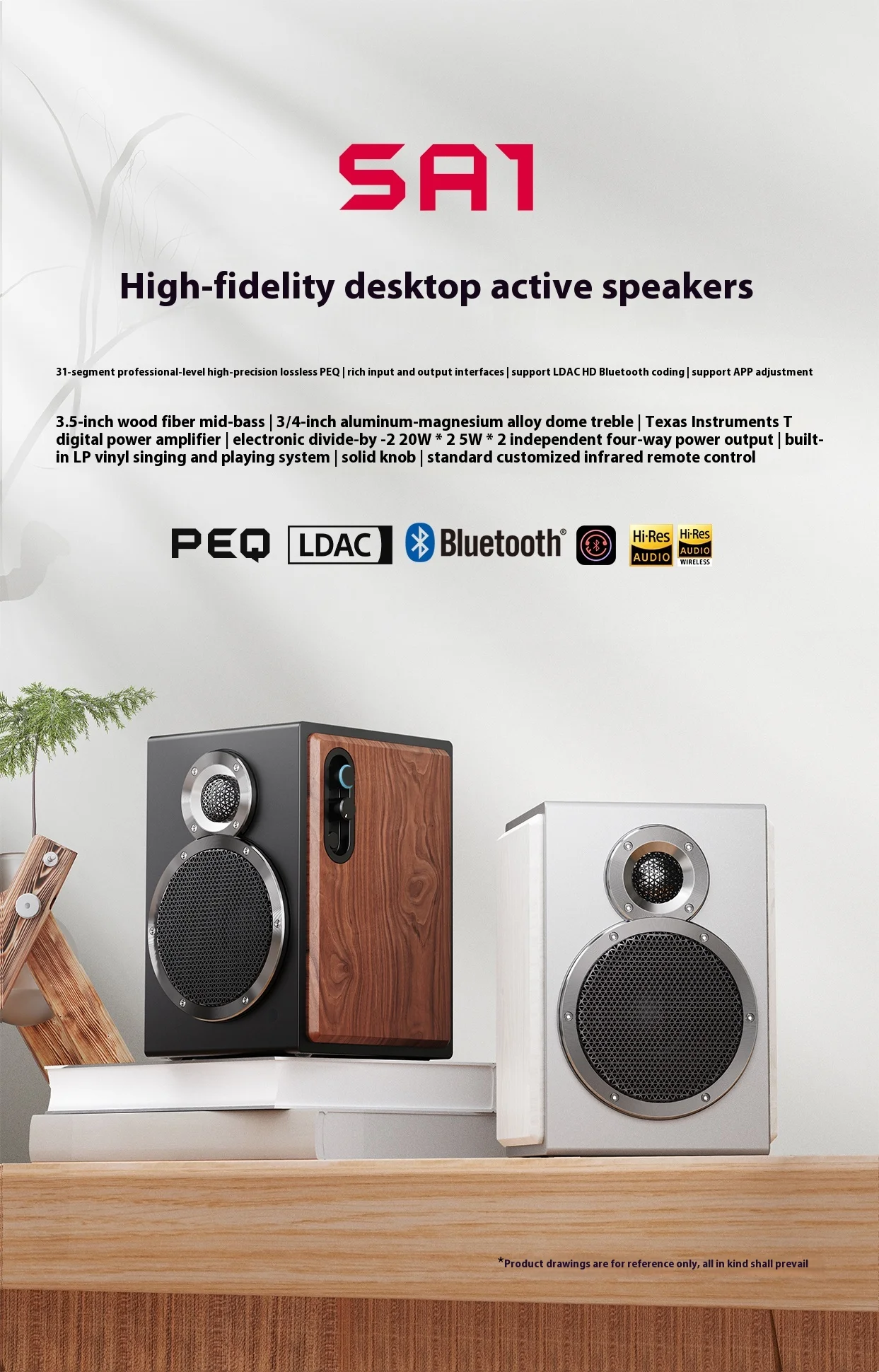 Fiio SA1 High-Fidelity Desktop Active Speaker | Fiio.eu