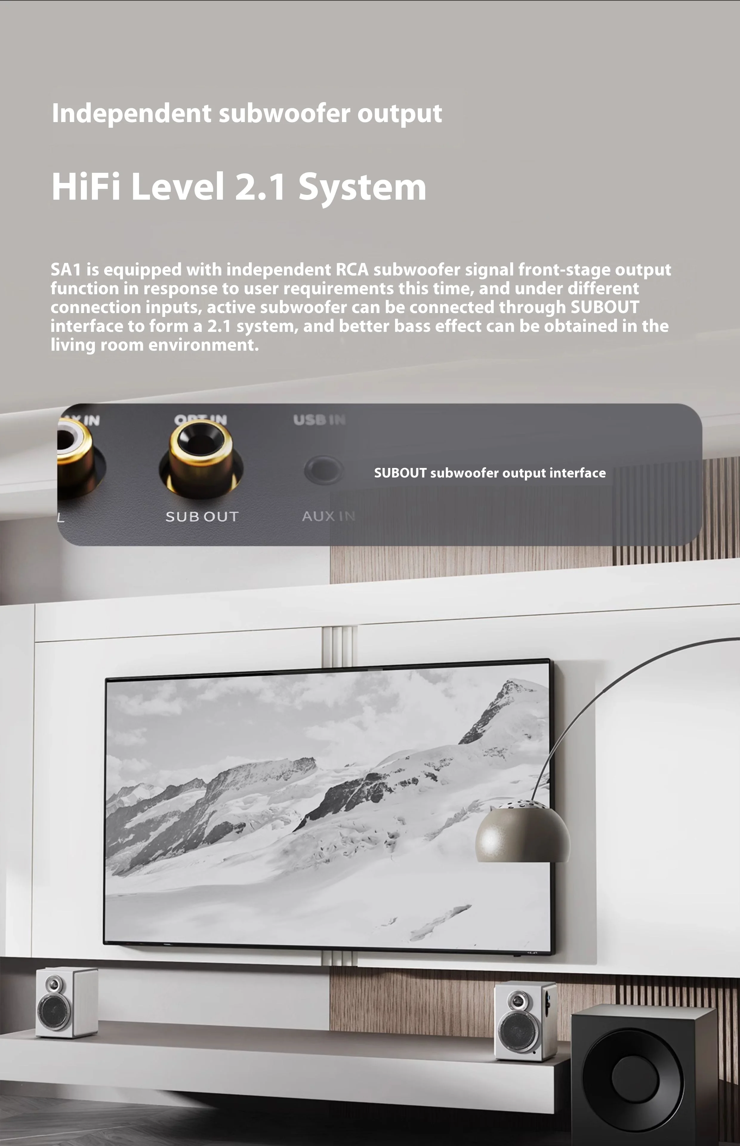 Fiio SA1 High-Fidelity Desktop Active Speaker | Fiio.eu