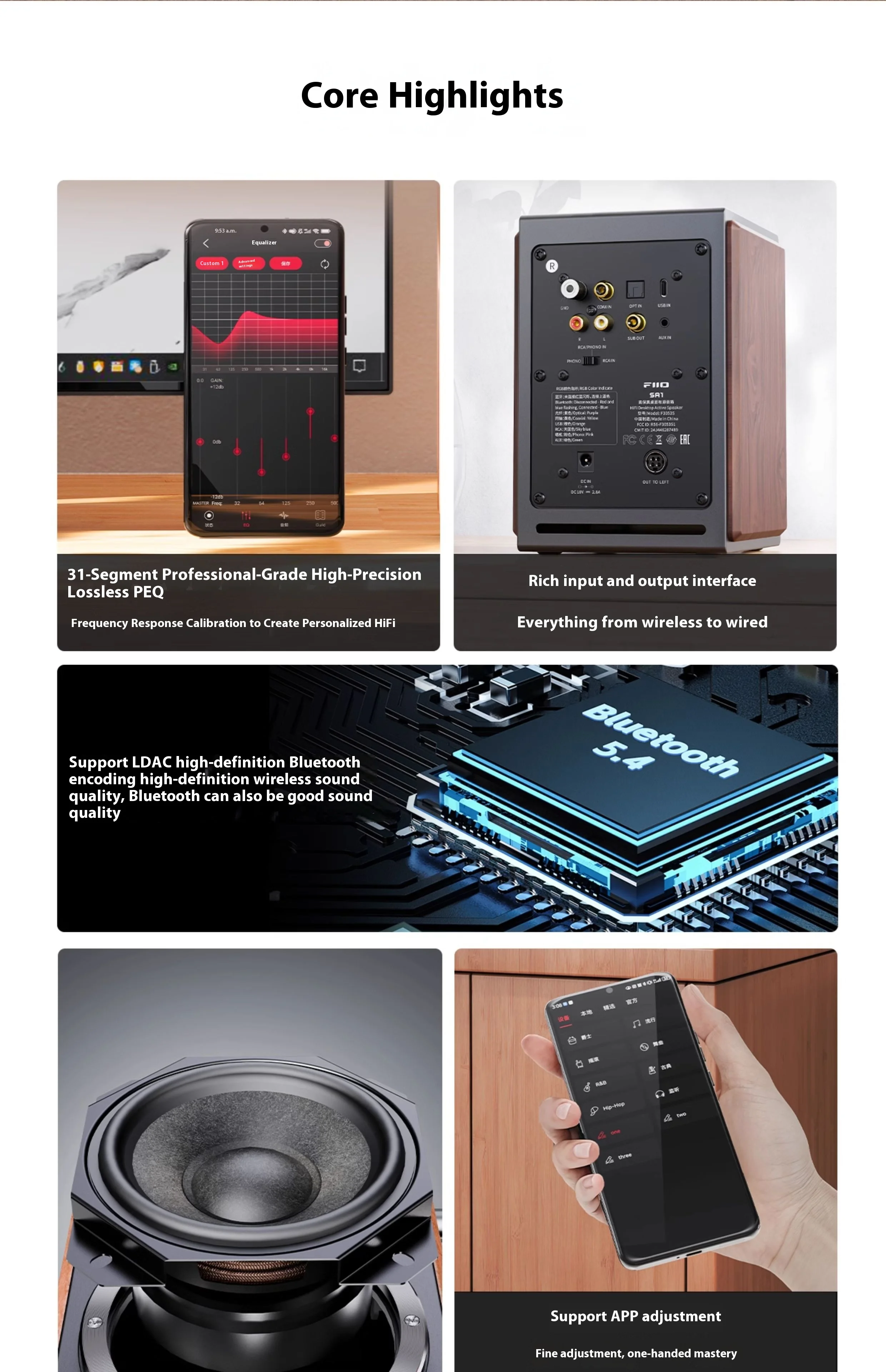 Fiio SA1 High-Fidelity Desktop Active Speaker | Fiio.eu