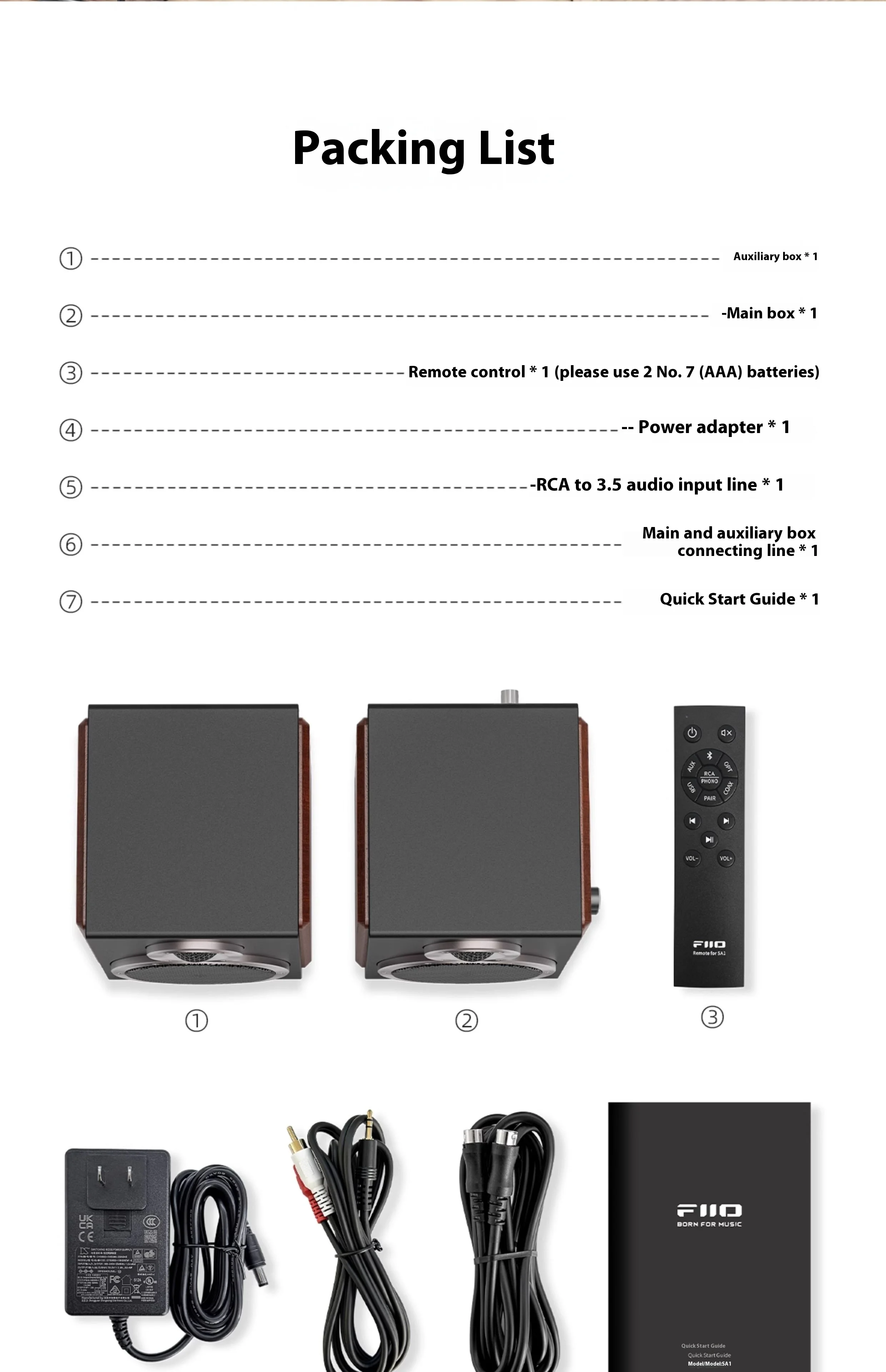 Fiio SA1 High-Fidelity Desktop Active Speaker | Fiio.eu