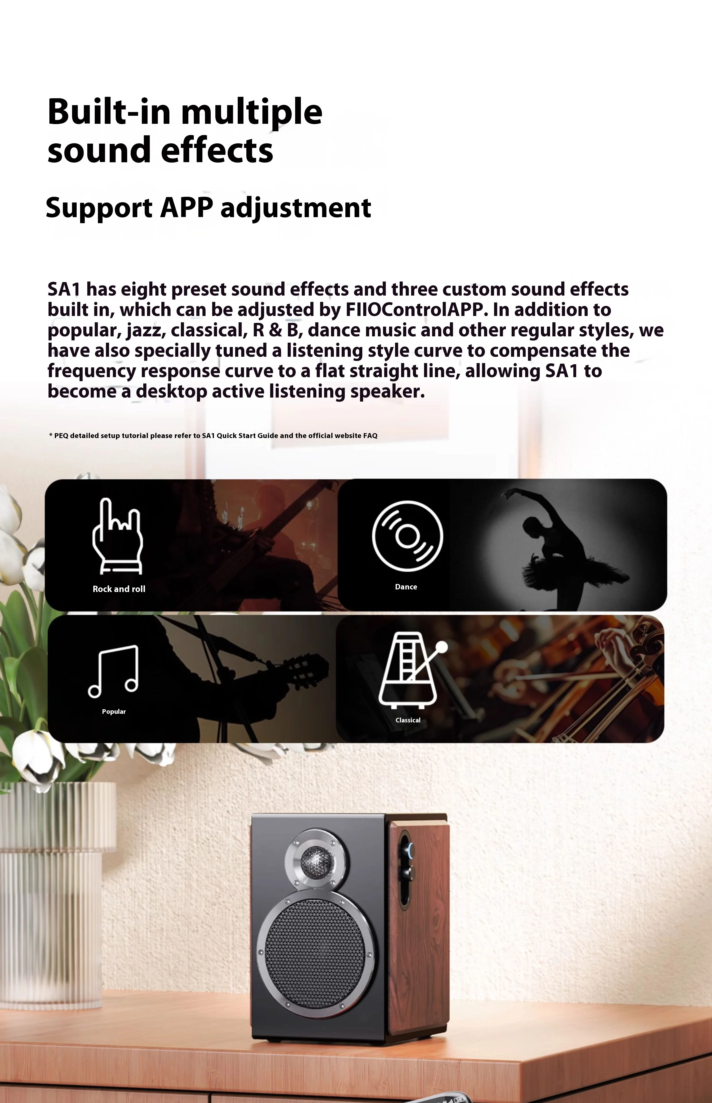 Fiio SA1 High-Fidelity Desktop Active Speaker | Fiio.eu