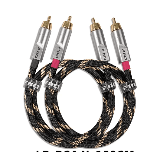 FiiO LR-RCA4L Audio cable Black 1500mm Φ6.5mm