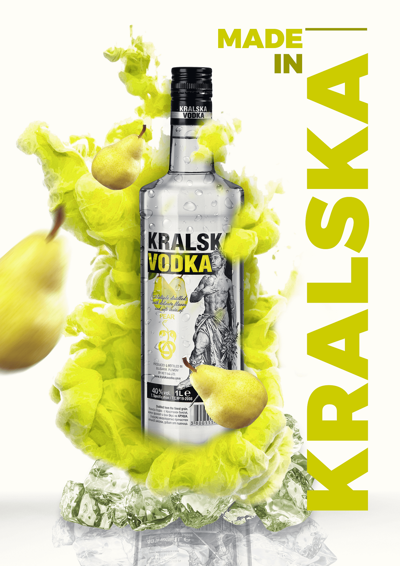 KRALSKA VODKA PEAR - 1L