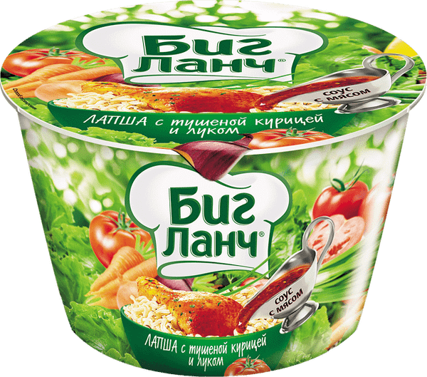 Instant Noodles Big Lunch Braised Chicken And Onion 90g Bowl