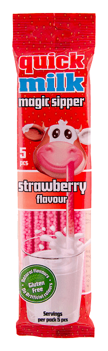 Quick Milk Drinking Straw Strawberry 20pcs* BGN 1.10