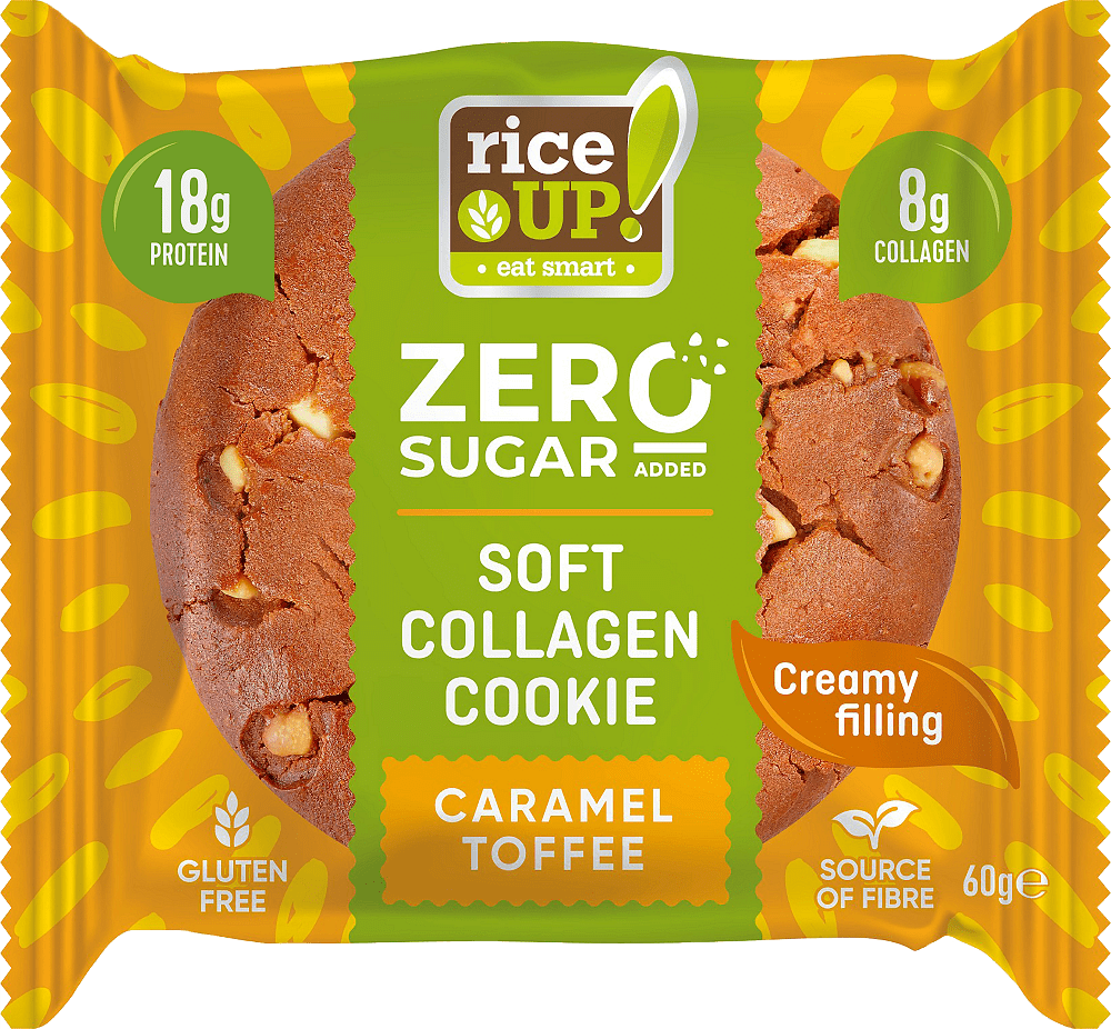 RICE UP BOX BISCUIT COLLAGEN CARAMEL 60 GR.