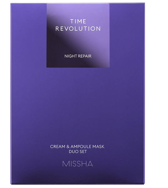 Missha Time Revolution Комплект Night Repair - Нощен крем, 50 ml + Лист ...