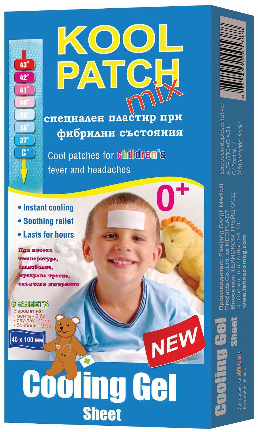 Kool Patch Лепенка с гел, за намаляване на телесната температура, за ...