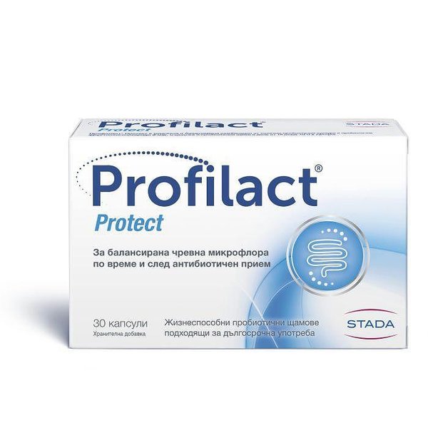 Profilact Protect Пробиотик за чревен баланс х30 капсули Stada