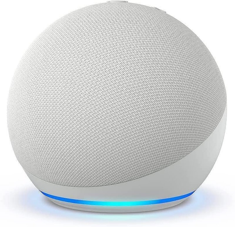 Преносима смарт тонколона Amazon Echo Dot 5, Гласов асистент, Alexa, Бял