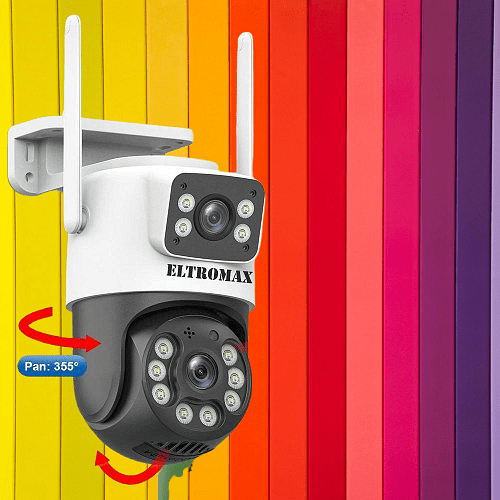 Двойна 360 Градуса ICSEE Wi-Fi Камера ToBy Eltromax с 10 мегапиксела и AI функция