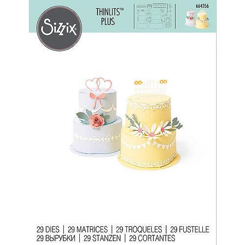 Sizzix Thinlits Plus Щанци за изрязване и релеф Cake Pop - Up 29 бр