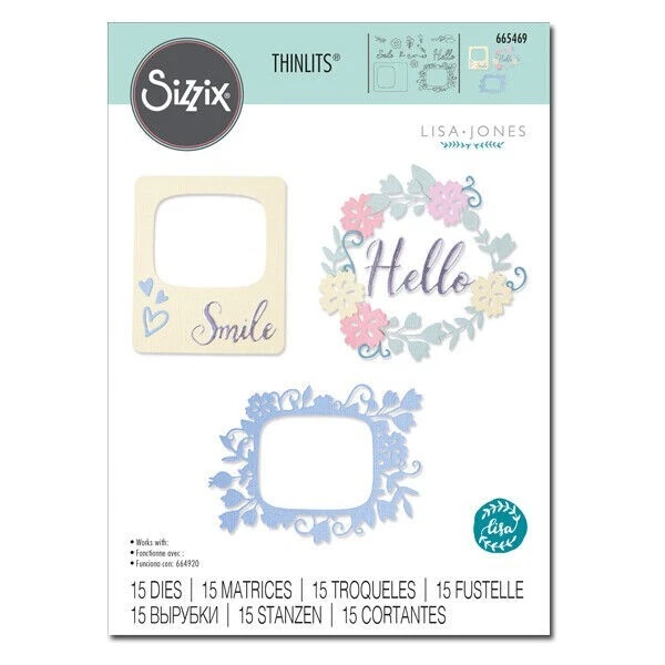 Sizzix Thinlits Щанци за изрязване и релеф Rounded picture frames