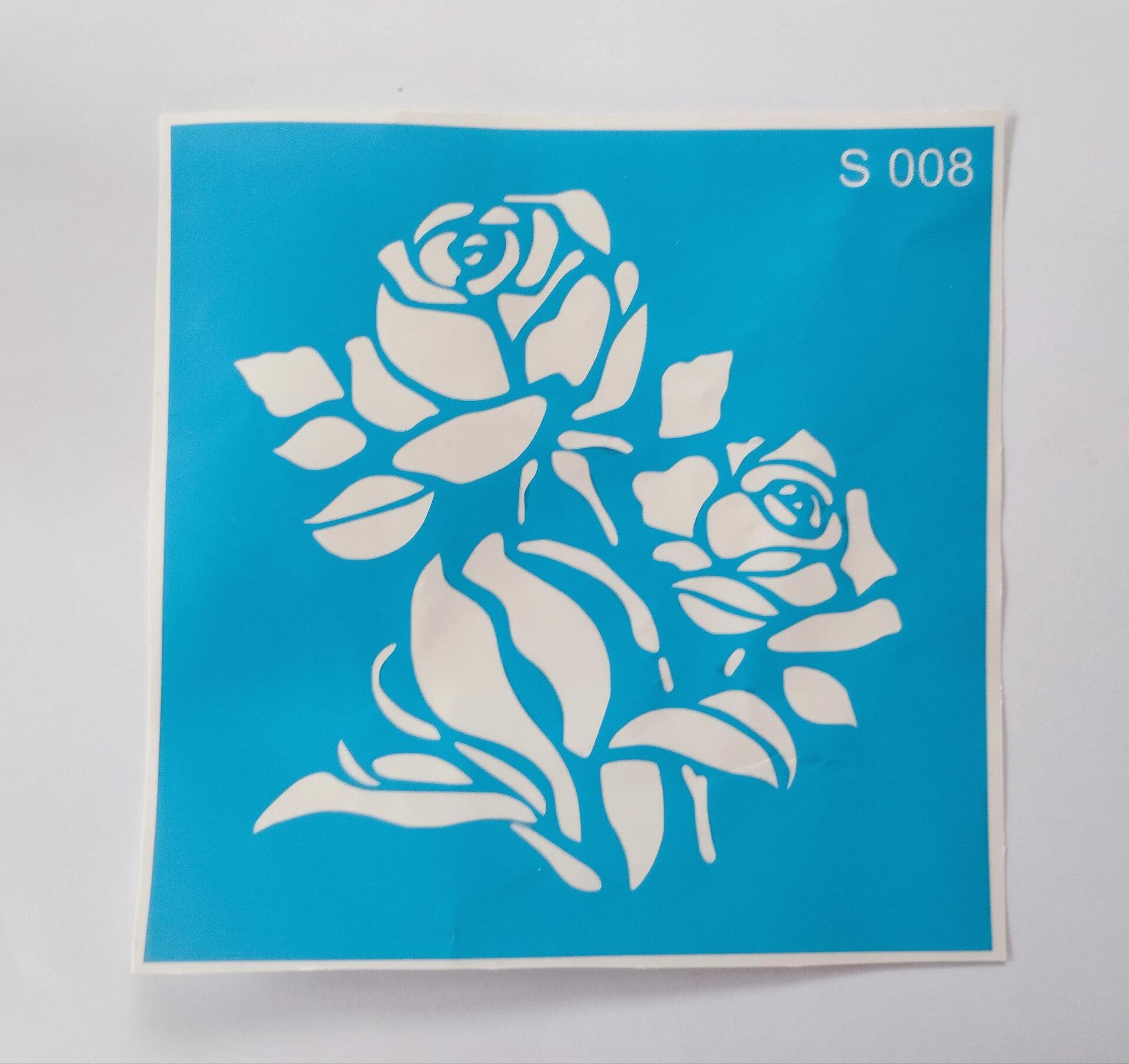 Самозалепващ шаблон Roses S008