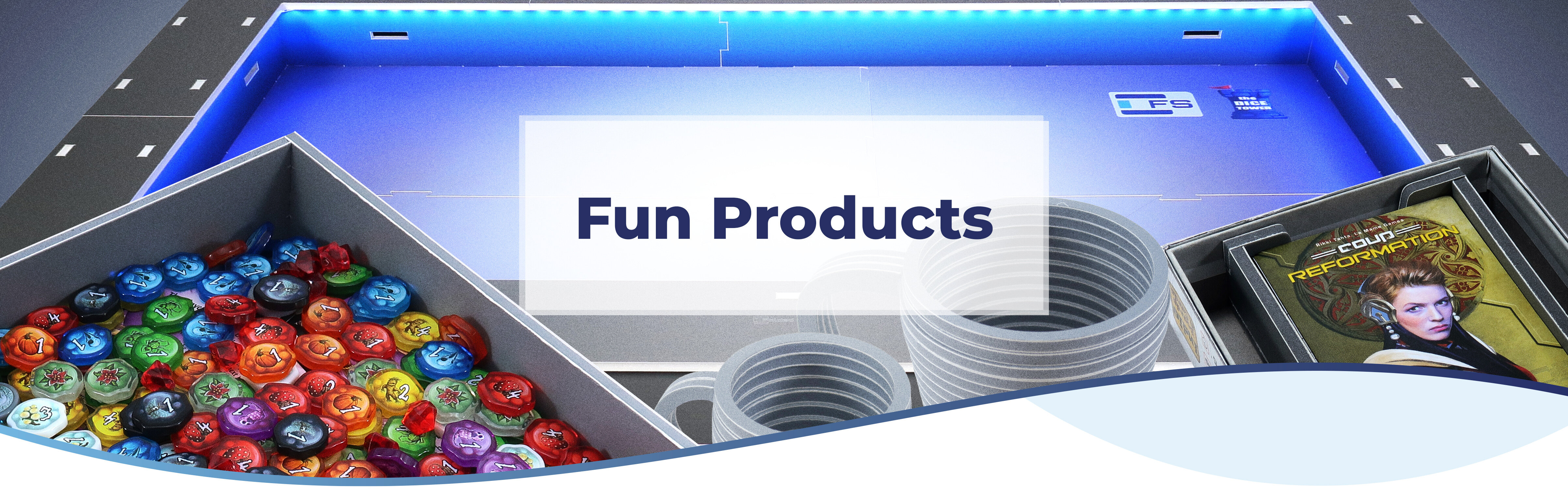 Fun | Folded Space inserts and organizers for board games
