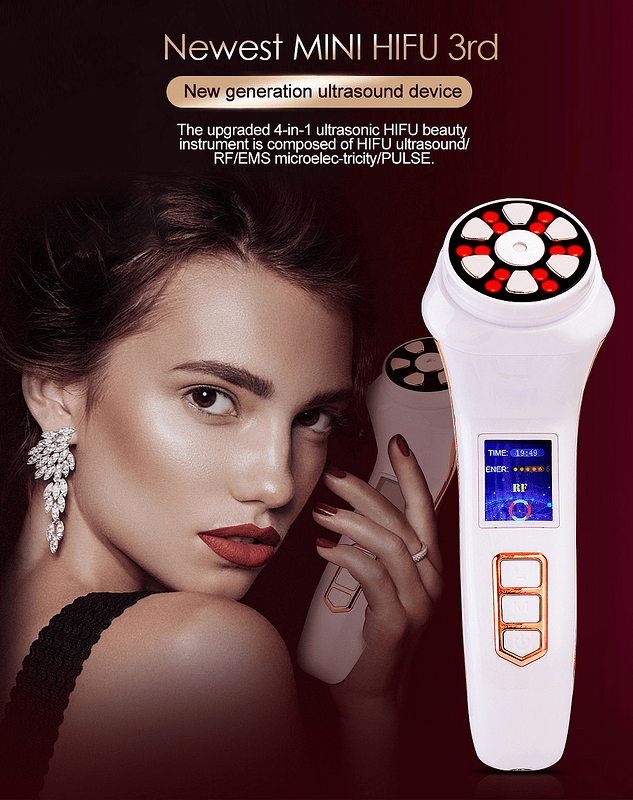 Мини HIFU 4 в 1 за лифтинг на лице и контуриране на тяло