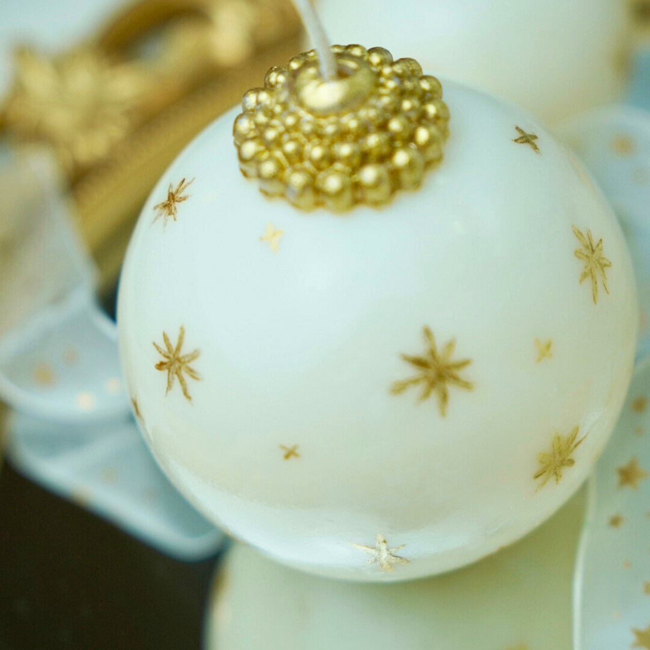 Коледна свещ 85мм сфера LIWADA