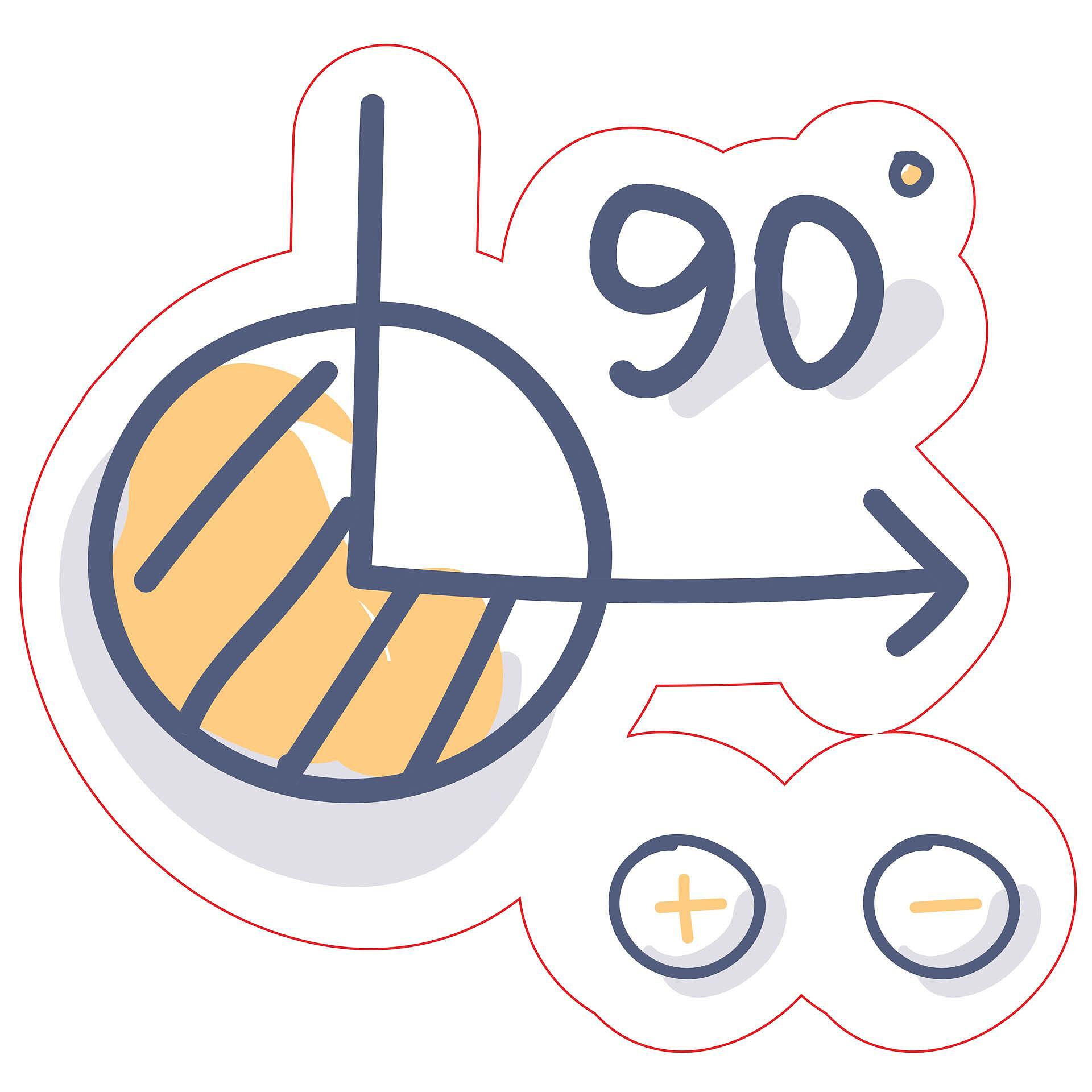 STEM Стикер, Математика и информатика - Математика, комплект D4, 80 cm ...