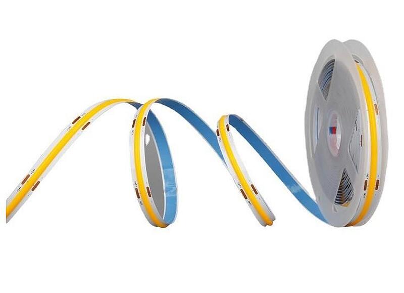 COB LED Лента 320бр. на м LEDs 24V 10W/m 4000К Ролка 10м, лед лента за ...