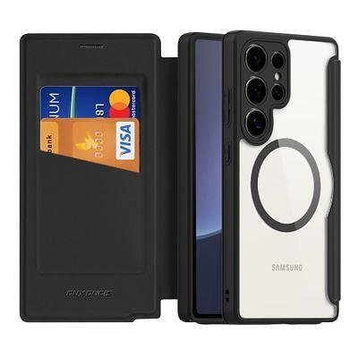 DUX DUCIS SKIN X PRO Тефтер / Калъф с MagSafe за SAMSUNG S25 Ultra | Черен