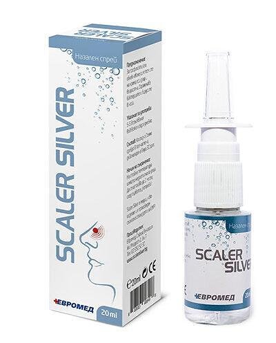 СРЕБЪРНА ВОДА SCALER SILVER НАЗАЛЕН СПРЕЙ 20МЛ