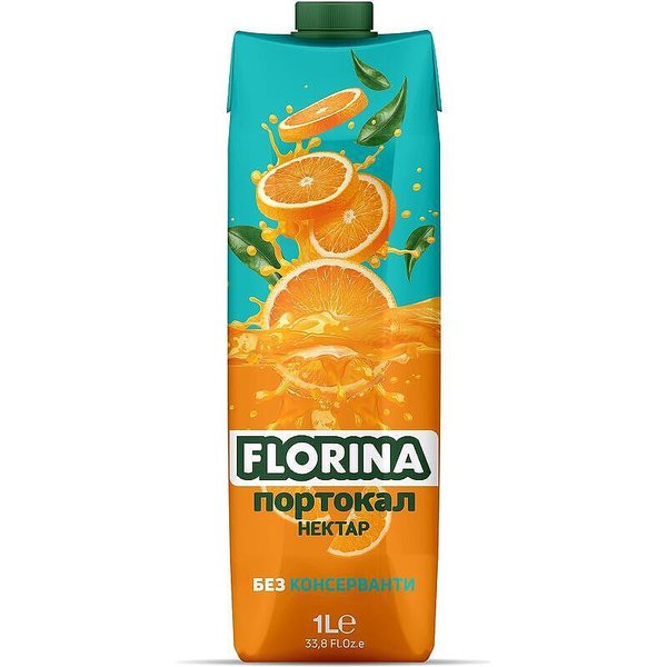 Н сок флорина 1л-портокал 50%