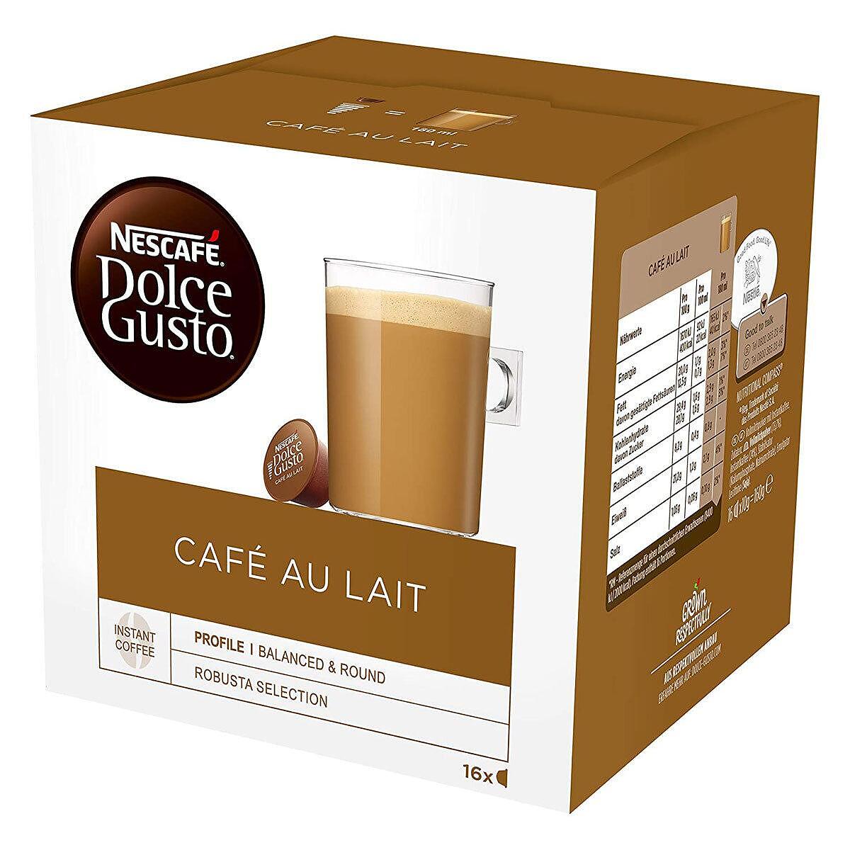 Кафе Капсули Нескафе DLC Cafe Au Lait 112гр 16бр.