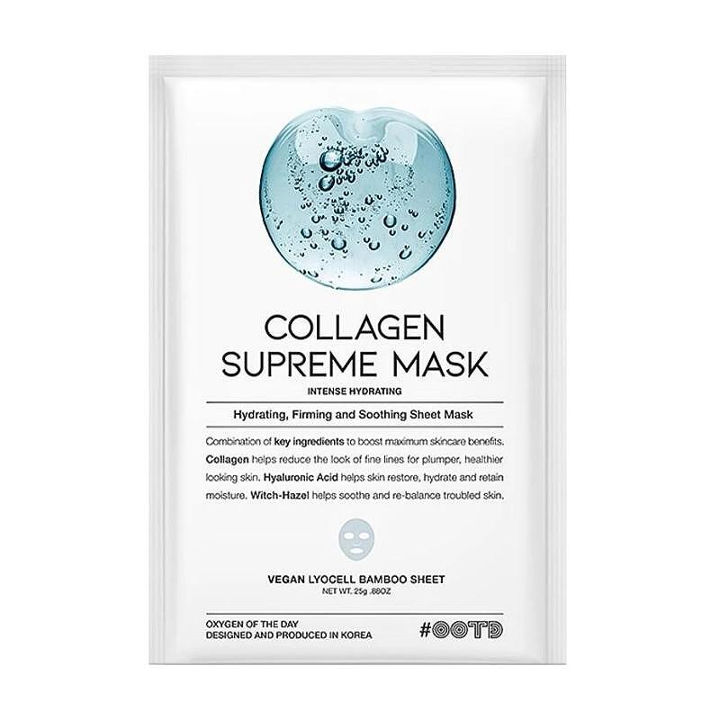 Стягаща и хидратираща маска за лице с Колаген OOTD | OlcomCosmetics