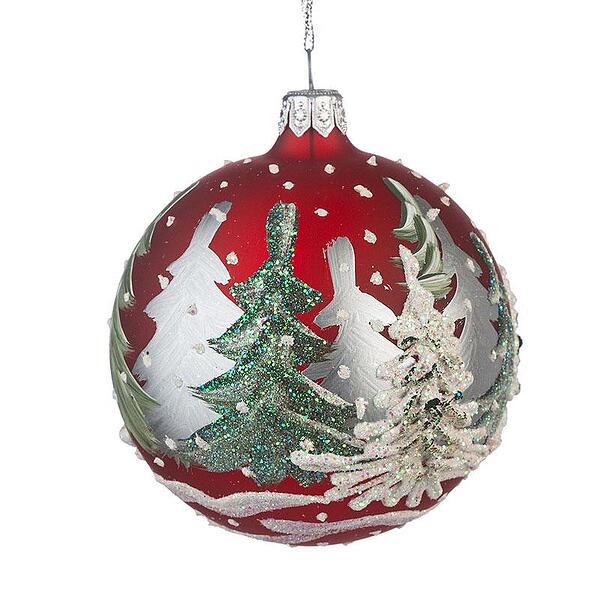 Коледна топка, стъклена, RM067S | Dims-92.com