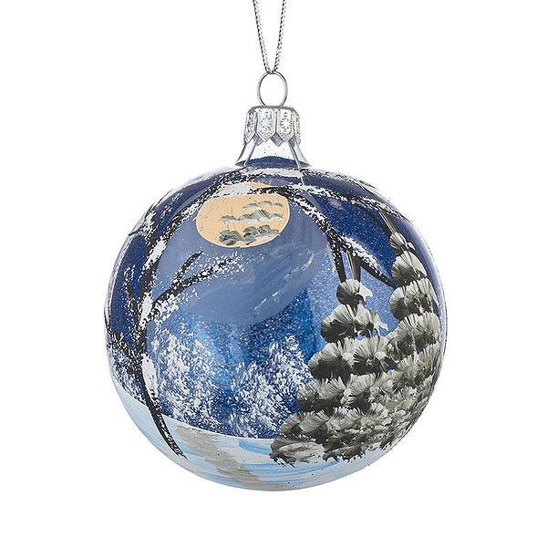 Коледна топка, стъклена, RM078S | Dims-92.com