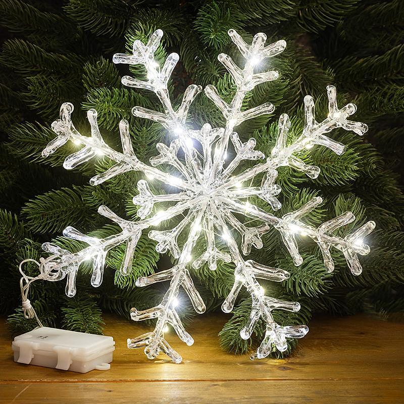 Коледни Снежинки с 32 LED диода, YL06