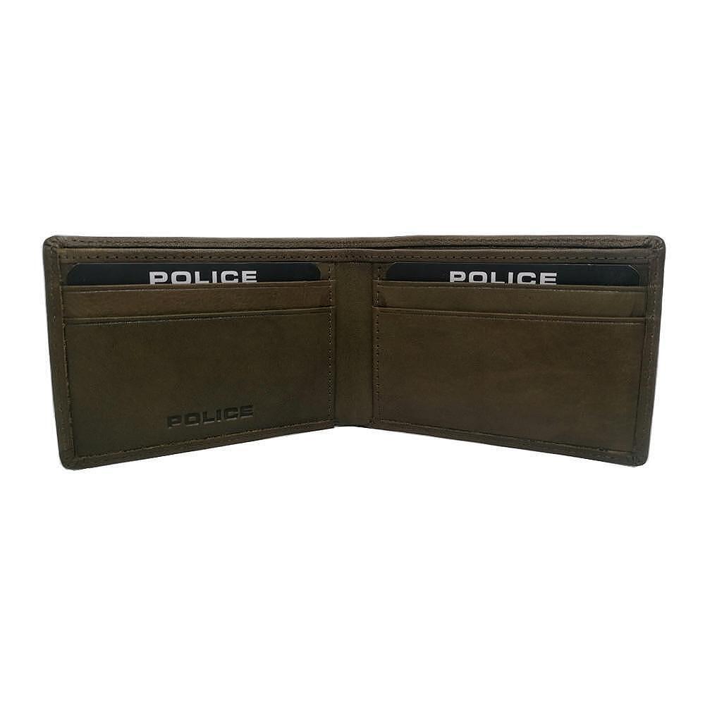 Мини мъжки портфейл Police - Spike Khaki