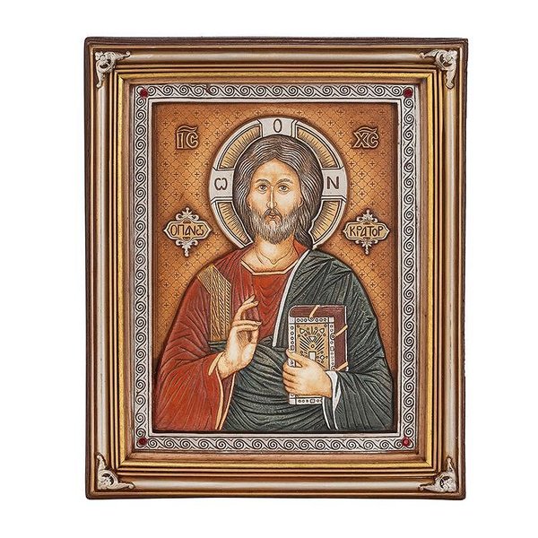Icoana lui Iisus Hristos - Pantocrator, 24 x 20 cm, lemn, pictată / F2 ...