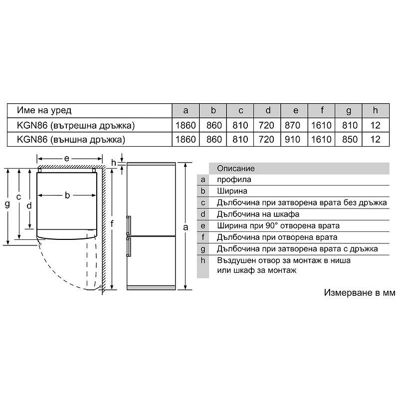 Хладилник с фризер Bosch KGN86AIDR , 631 l, D , Инокс - Bosch ...