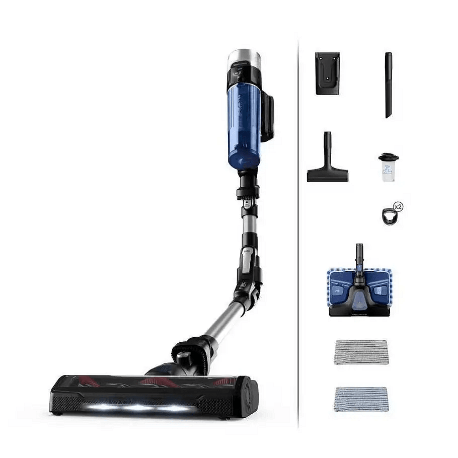 Вертикална прахосмукачка Rowenta RH20C0WO X-FORCE FLEX + Сешоар Rowenta ...