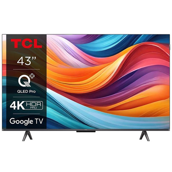 Телевизор TCL 43T7B , QLED , 43 inch, 108 см, 3840x2160 UHD-4K , Sm...