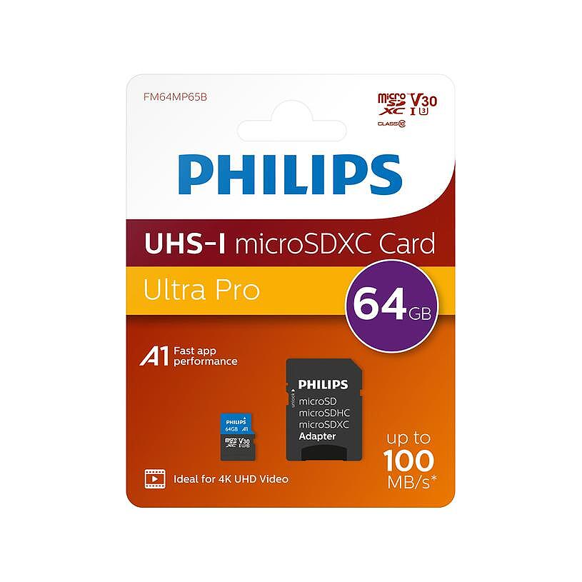 Карта памет Philips Philips MicroSDHC 64GB Cl.10/U3