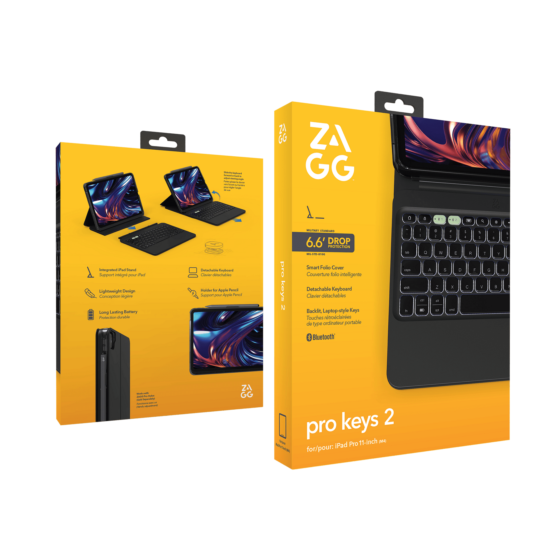 Клавиатура ZAGG KB Pro Keys 2 iPad Pro 11 (M4) Black 103414663