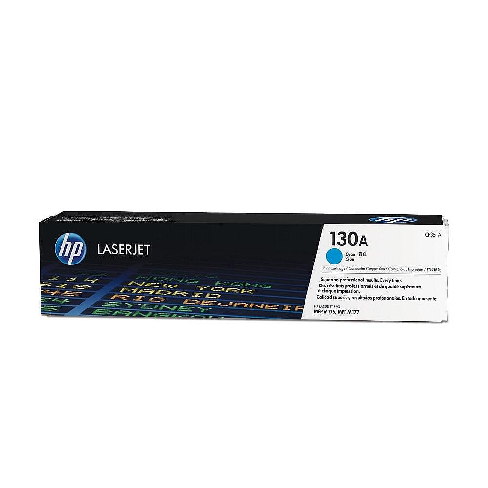 HP 130A Cyan LaserJet Toner Cartridge (CF351A)