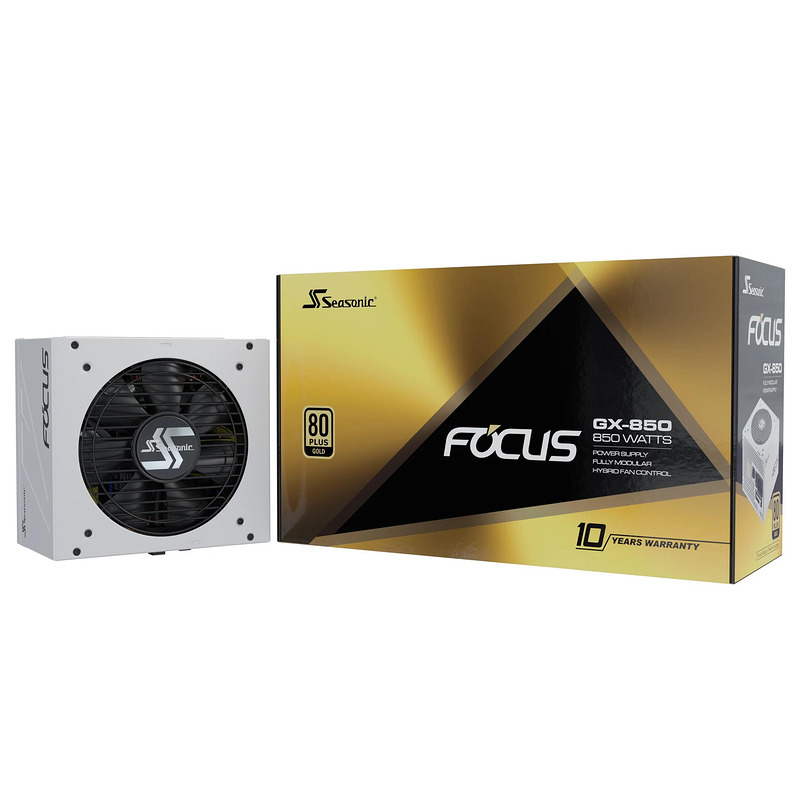 Захранващ блок SEASONIC FOCUS GX-850 White 850W 80+ Gold, Fully Modular