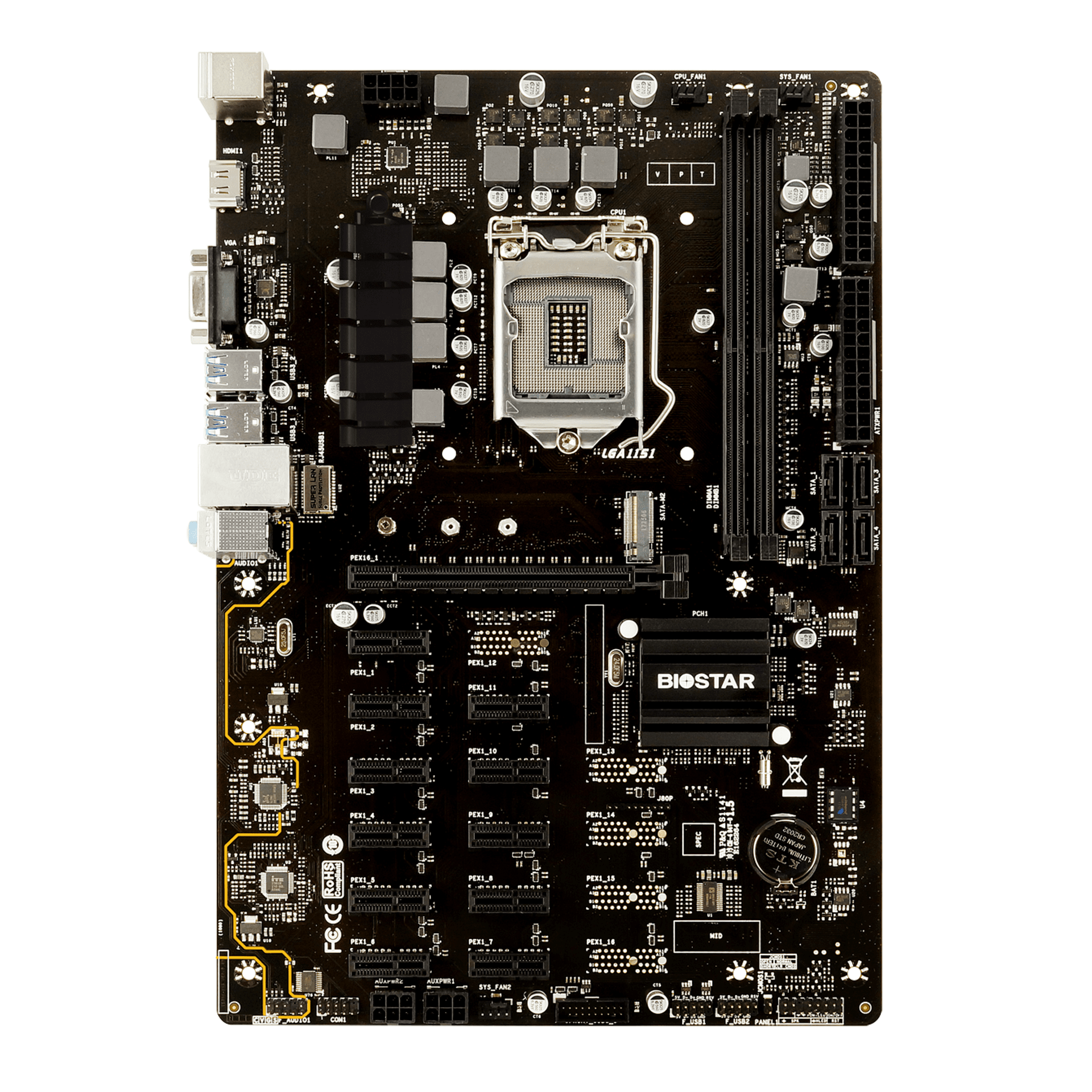 Дънна платка BIOSTAR TB360-BTC PRO 2.0 Intel Socket 1151