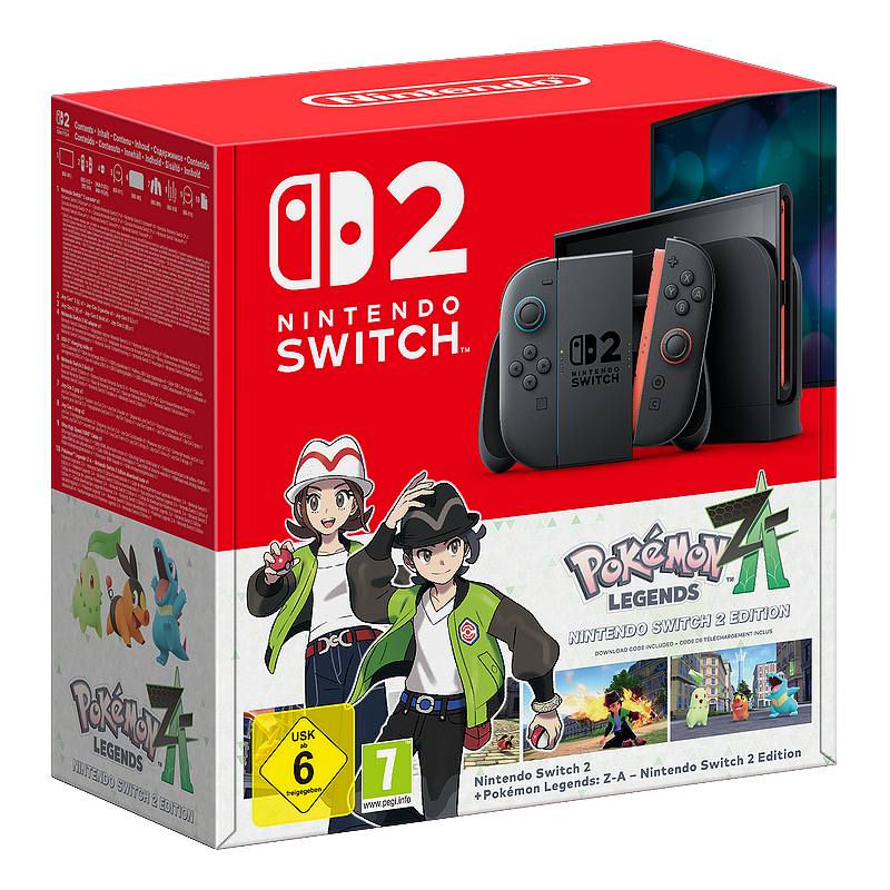 Конзола Nintendo Switch 2 Black + Игра Pokemon Legends Z-A
